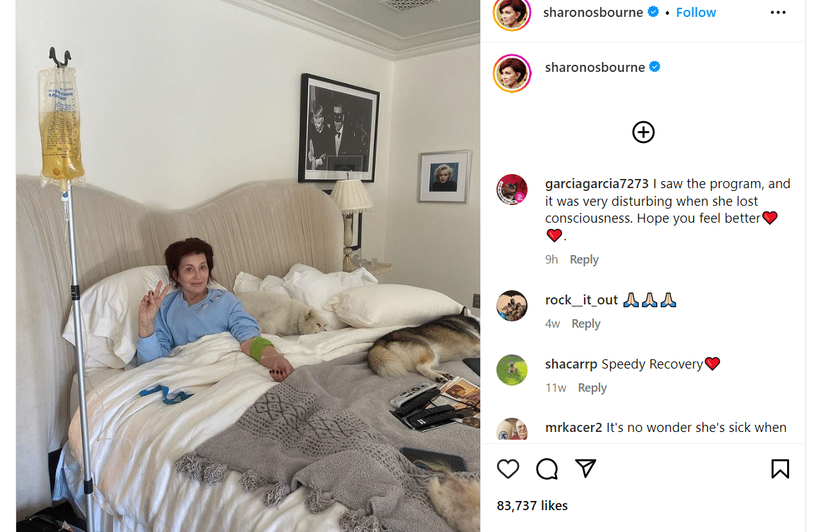 SHARON Osbourne Posts On Instagram And It’s Bad News